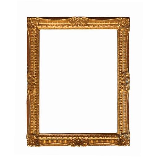 Medium Decorated Gold Frame D2592 - Dollshouse Mania